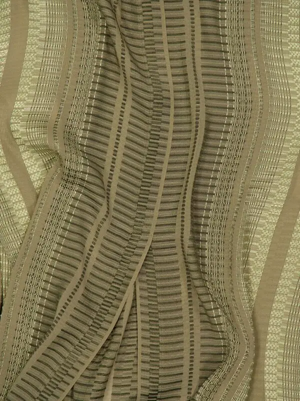 Zeus+dione Textured Silk Shirt Dress - Green