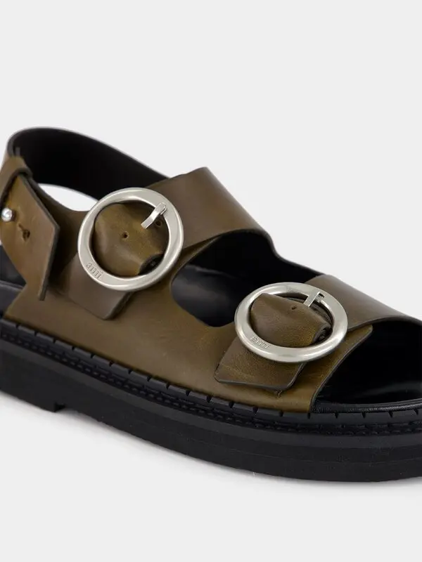 AMI Paris Leather Fussbet Sandals