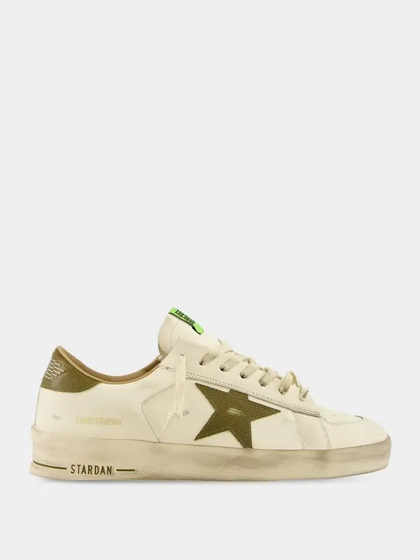 GOLDEN GOOSE Stardan Sneakers With Snake Star - Green