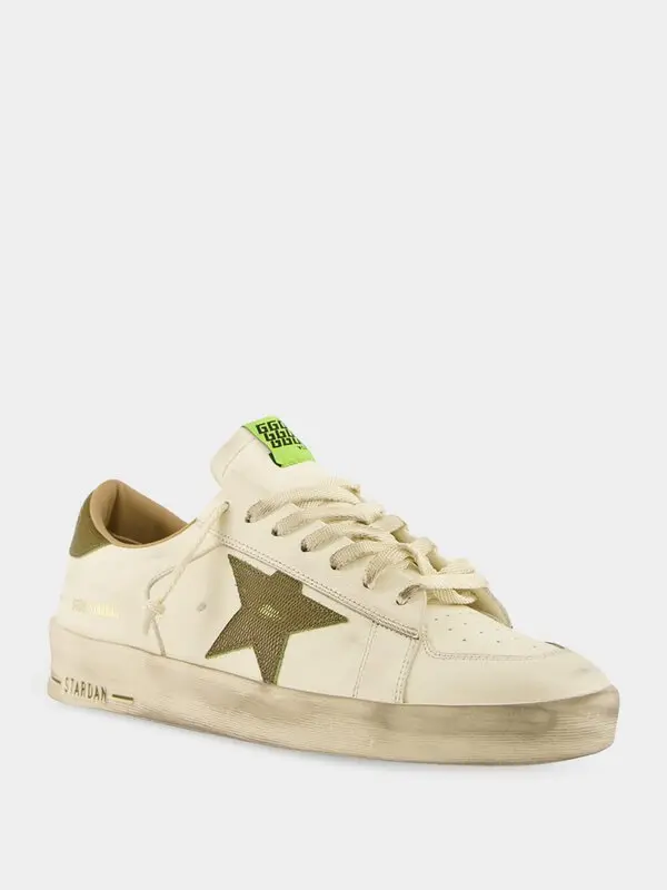 GOLDEN GOOSE Stardan Sneakers With Snake Star - Green