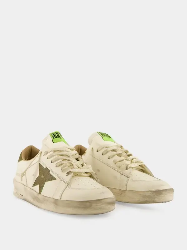 GOLDEN GOOSE Stardan Sneakers With Snake Star - Green