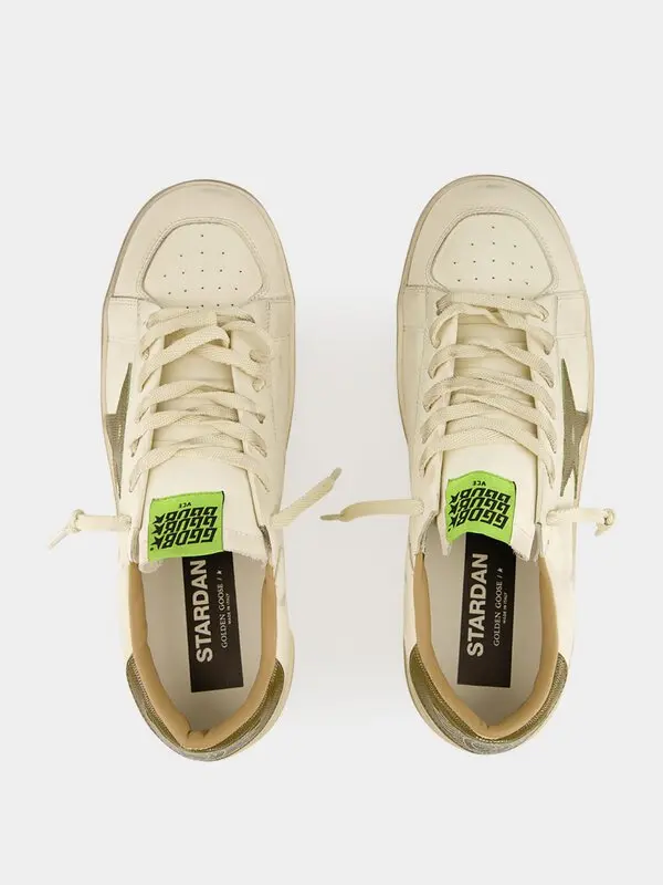 GOLDEN GOOSE Stardan Sneakers With Snake Star - Green