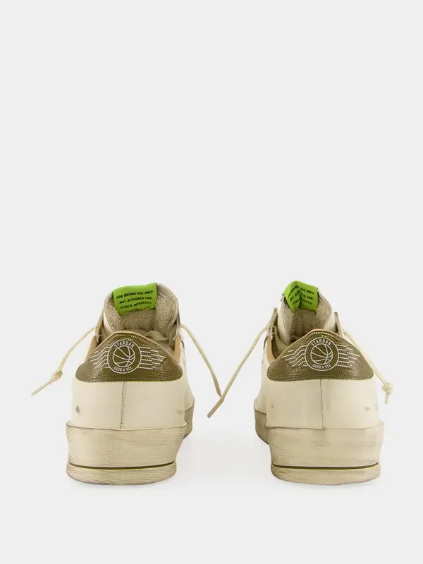 GOLDEN GOOSE Stardan Sneakers With Snake Star - Green
