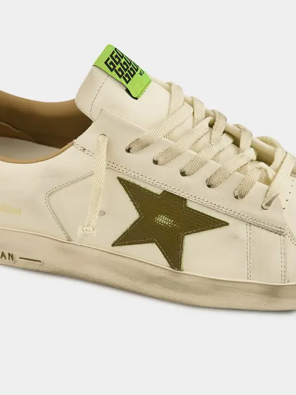 GOLDEN GOOSE Stardan Sneakers With Snake Star - Green