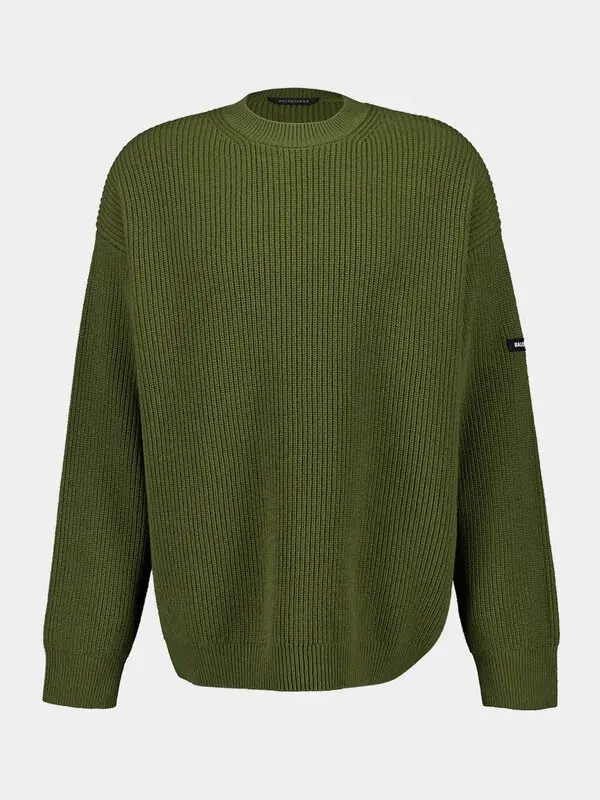 Balenciaga Wool Sweater - Green