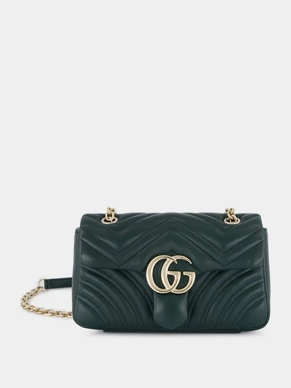 Gucci Gg Marmont Small Shoulder Bag - Green