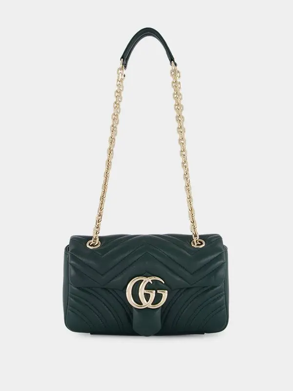 Gucci Gg Marmont Small Shoulder Bag - Green