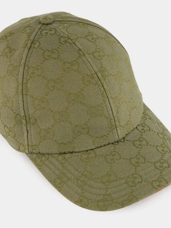 Gucci Gg Canvas Baseball Hat - Green