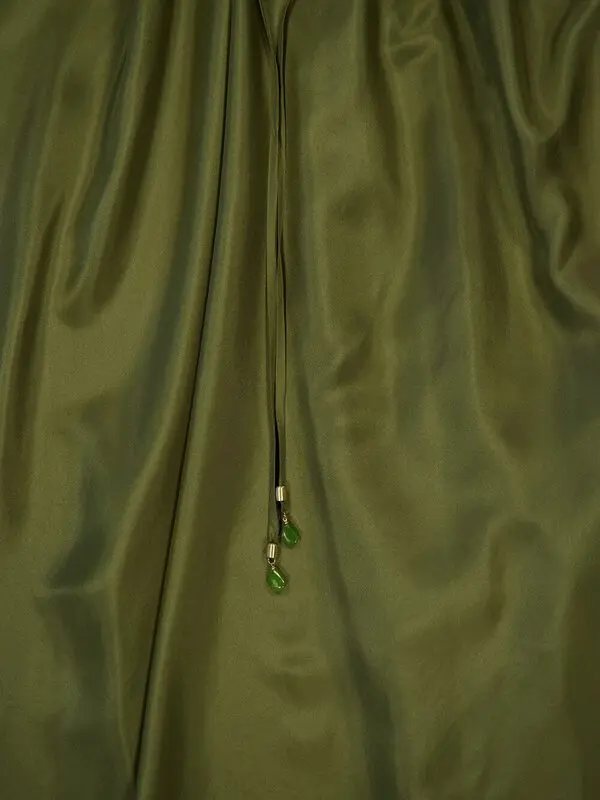 Zimmermann Cascadian Ruffle Midi Dress - Green