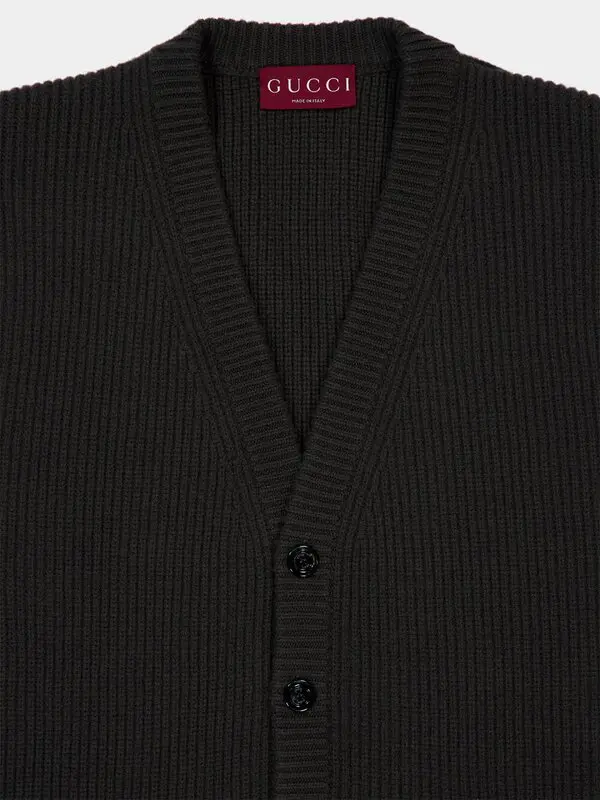 Gucci Wool Knit Buttoned Cardigan