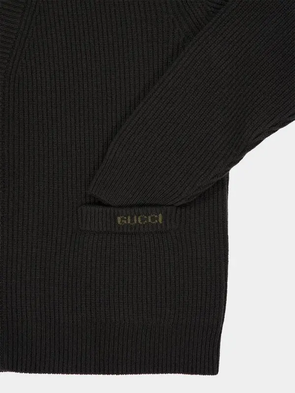 Gucci Wool Knit Buttoned Cardigan