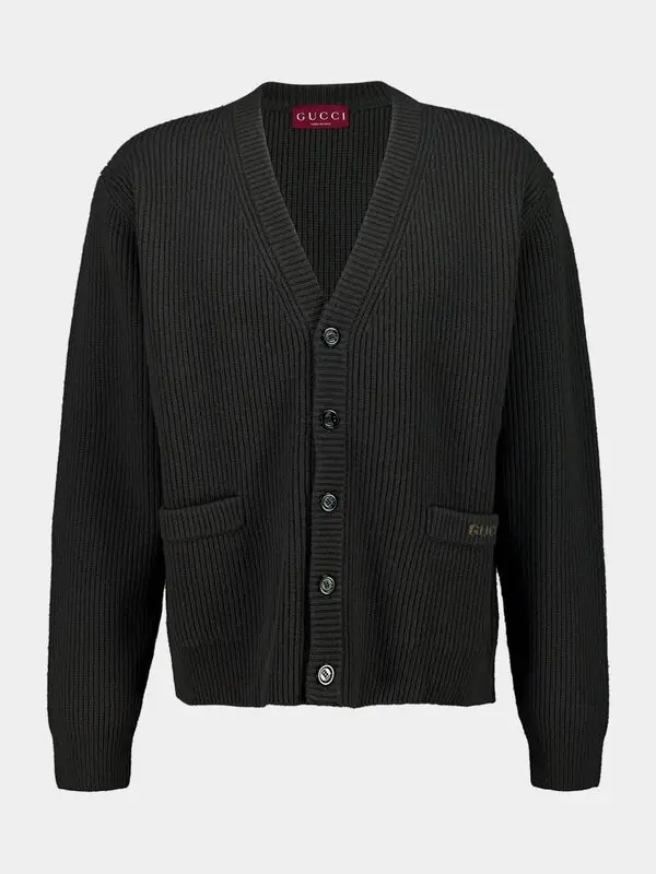 Gucci Wool Knit Buttoned Cardigan - Green