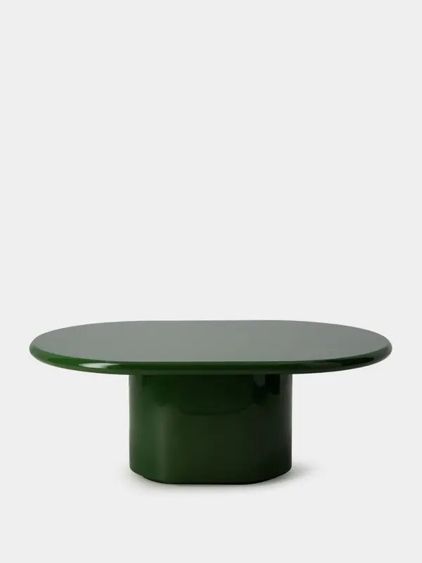 HOUSE OF CAPRICORN Amendoeira Lacquered Wood Coffee Table - Green