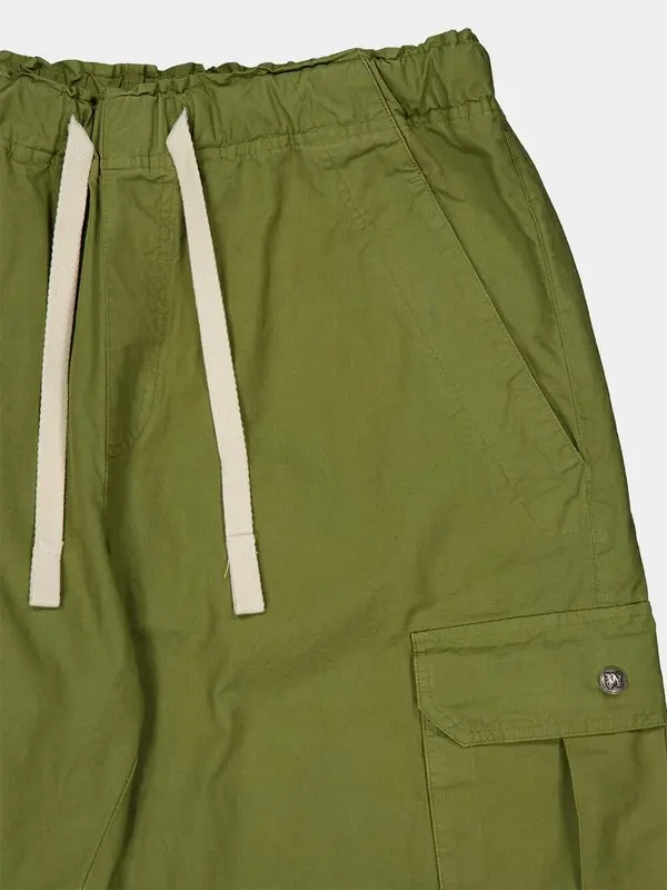 Palm Angels Army Cargo Pants With Curved Logo