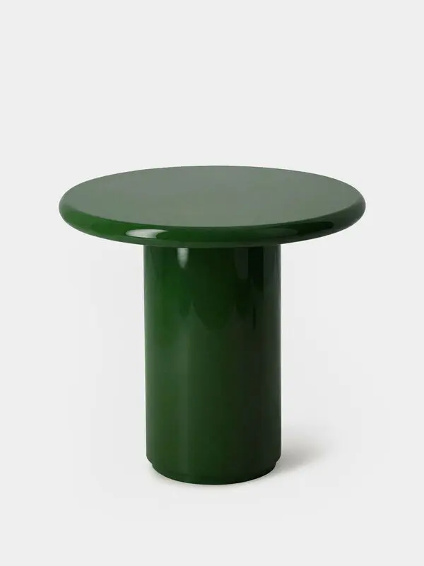 HOUSE OF CAPRICORN Amendoeira Lacquered Wood Side Table - Green