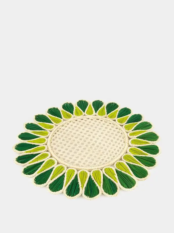 CORO CORA Round Iraca Palm Placemat
