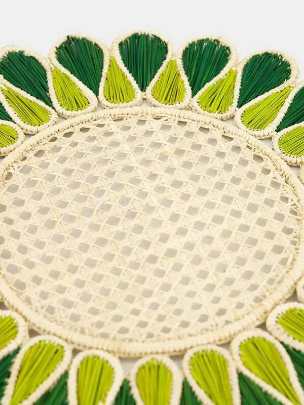 CORO CORA Round Iraca Palm Placemat
