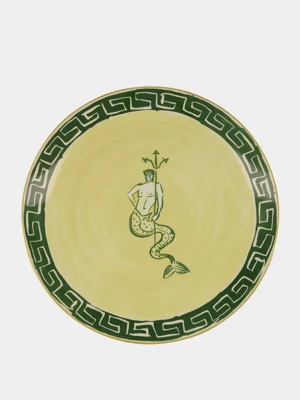 GINORI 1735 Amalfi Lemon Nettuno Centerpiece And Charger Plate - Green