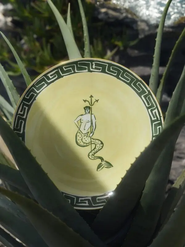GINORI 1735 Amalfi Lemon Nettuno Centerpiece And Charger Plate - Green