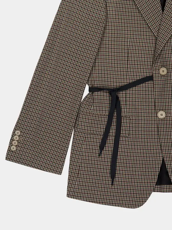 Balenciaga Wrap Tailored Jacket - Green
