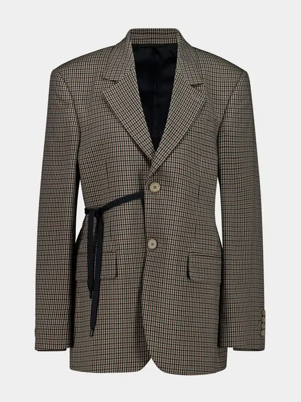Balenciaga Wrap Tailored Jacket - Green