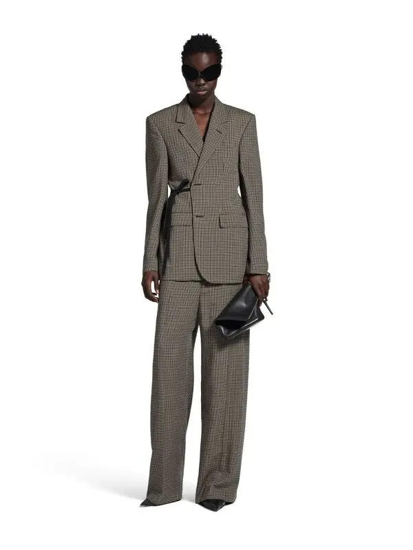 Balenciaga Wrap Tailored Jacket - Green