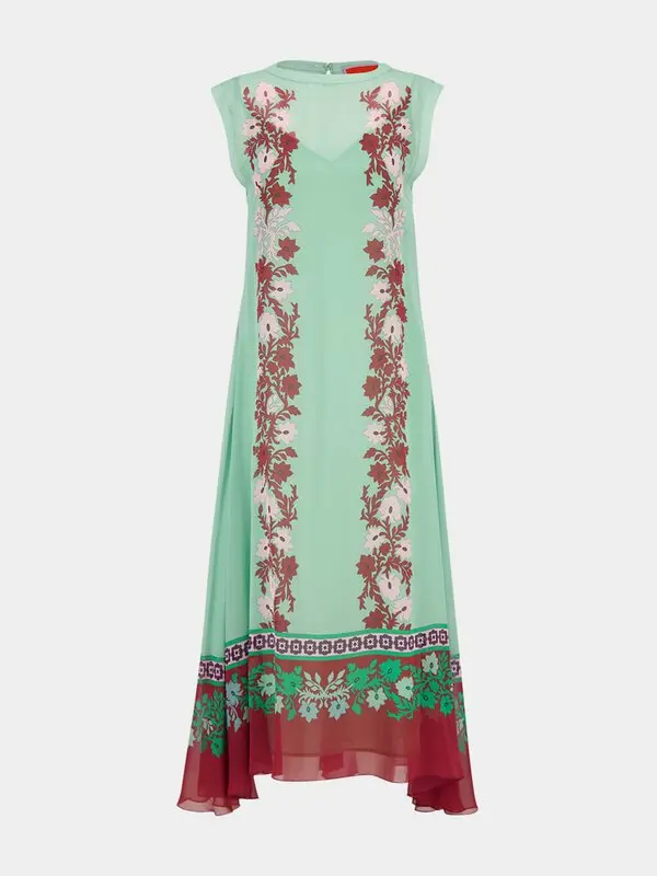 La DoubleJ Regalia Maria Placée Maxi Dress - Green