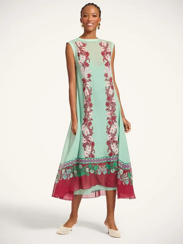 La DoubleJ Regalia Maria Placée Maxi Dress - Green