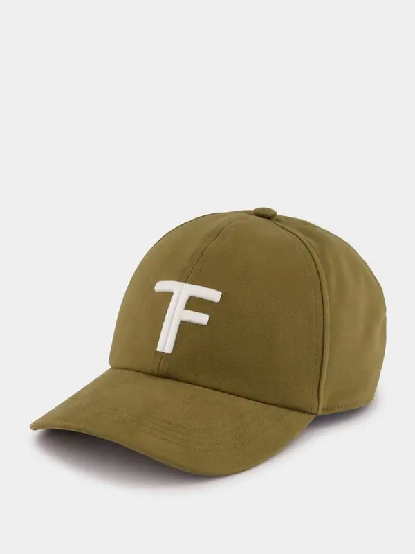 TOM FORD Canvas Cap With Logo - Green