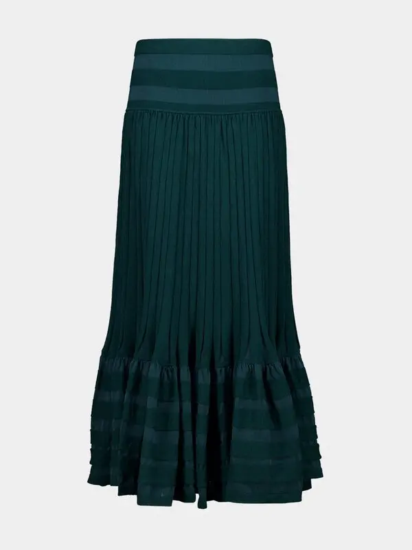 Zimmermann Gathered Midi Skirt