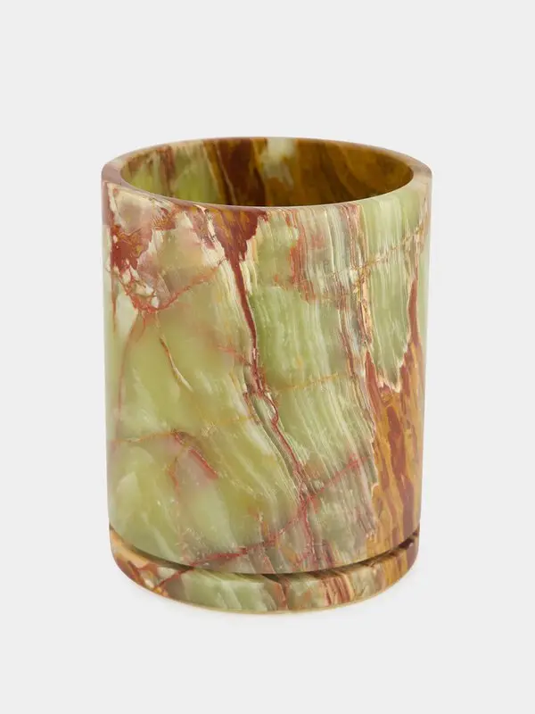 ZACONI Large Onyx T-light Holder - Green