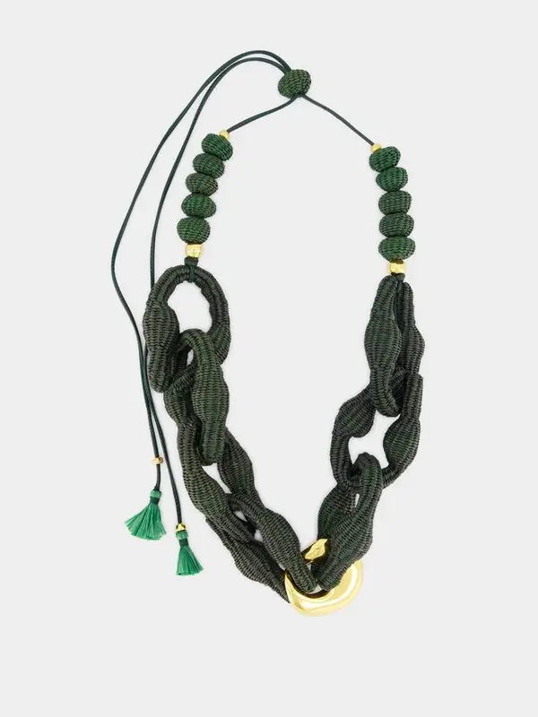 Johanna Ortiz Mayahuel Reverence To Their Gods Necklace - Green