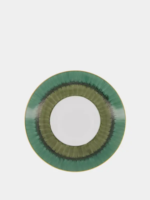 MARIE DAAGE Coupe Aloe Dessert Plate - Green