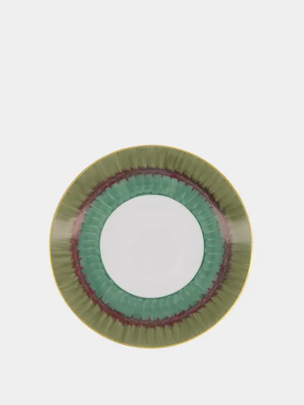MARIE DAAGE Coupe Aloe Dessert Plate - Green