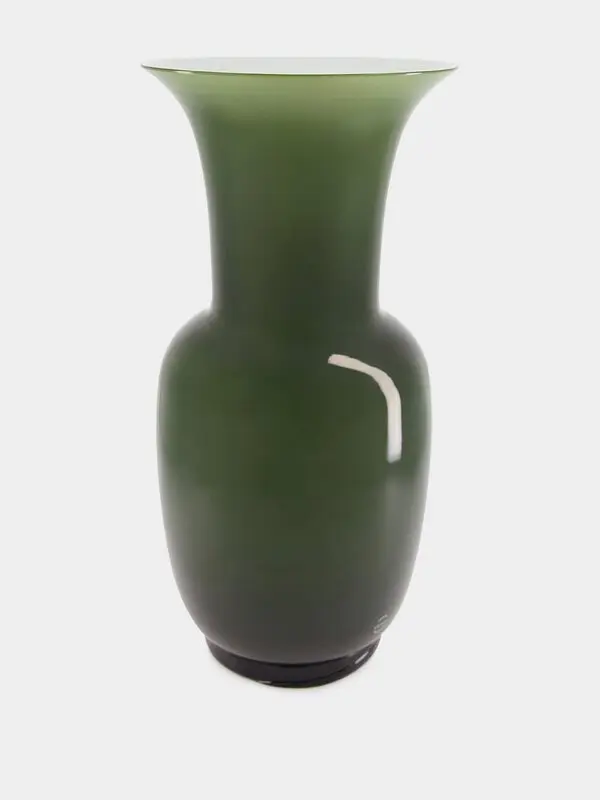 VENINI Opalino 42 Glass Vase - Green