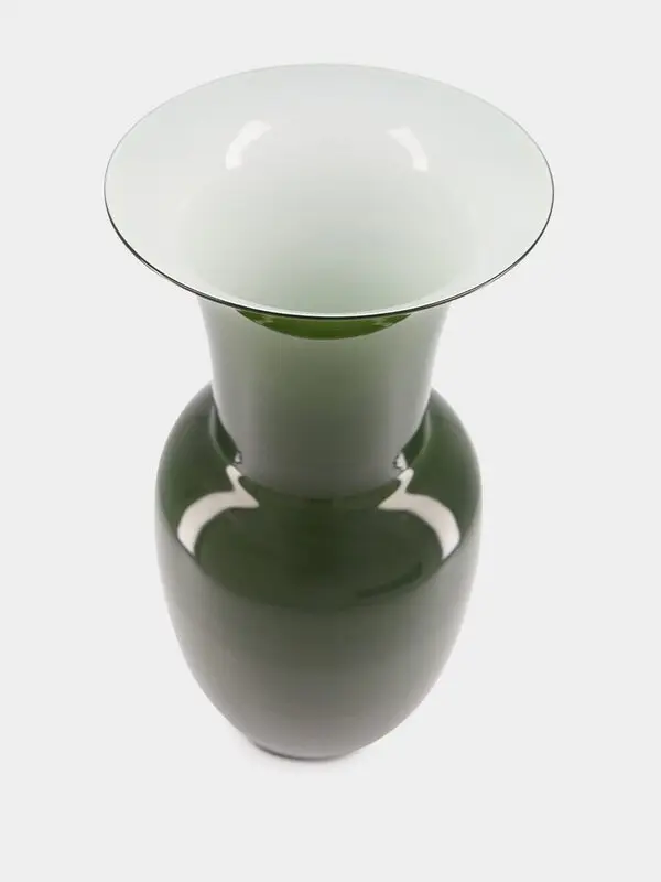 VENINI Opalino 42 Glass Vase - Green