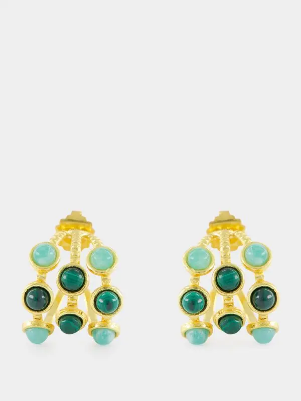 Sylvia Toledano Thalita Hoop Earrings - Green