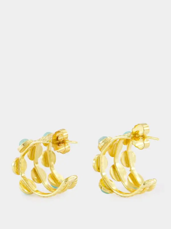 Sylvia Toledano Thalita Hoop Earrings - Green