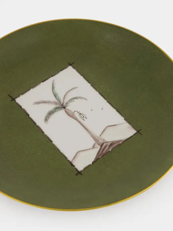 MARIE DAAGE Cartouche Colonie Dinner Plate Set