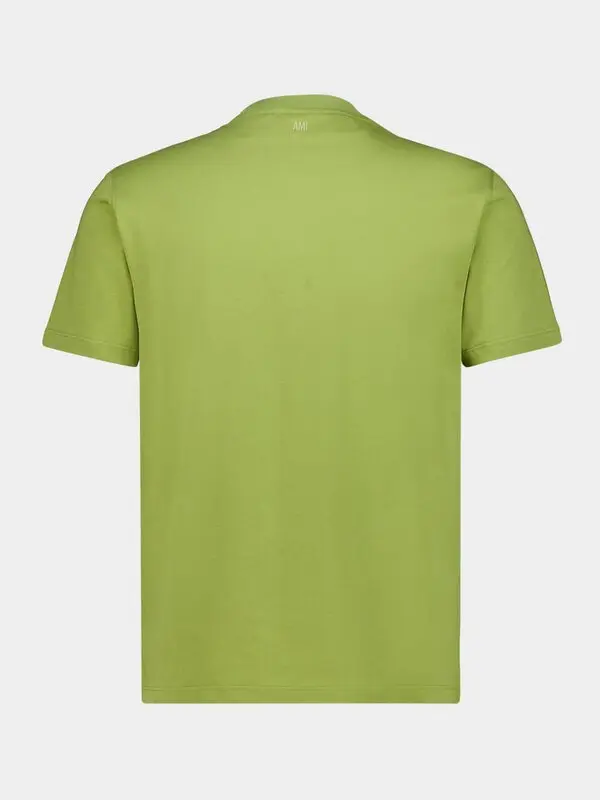 Ami Matcha De Coeur Cotton T-shirt - Green