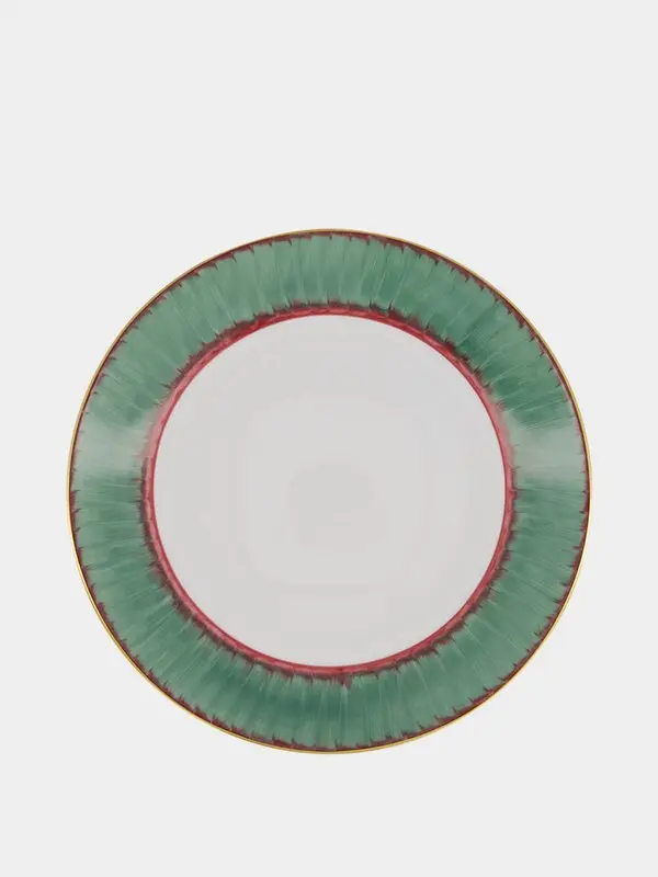 MARIE DAAGE Dinner Plate Coupe Ruban - Green