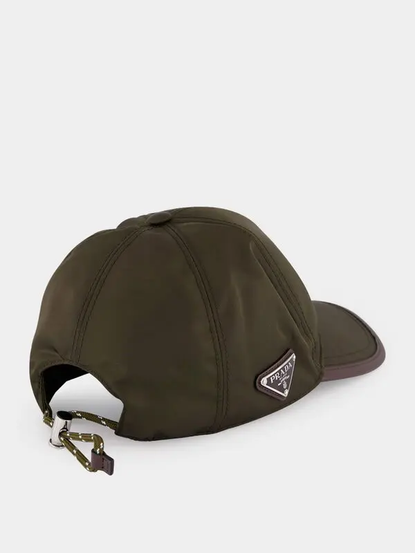 Prada Camouflage Speedrock Re-nylon Baseball Cap - Green
