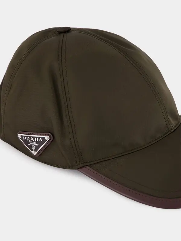 Prada Camouflage Speedrock Re-nylon Baseball Cap - Green