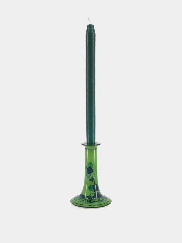 GINORI 1735 Oriente Italiano Candleholder - Green
