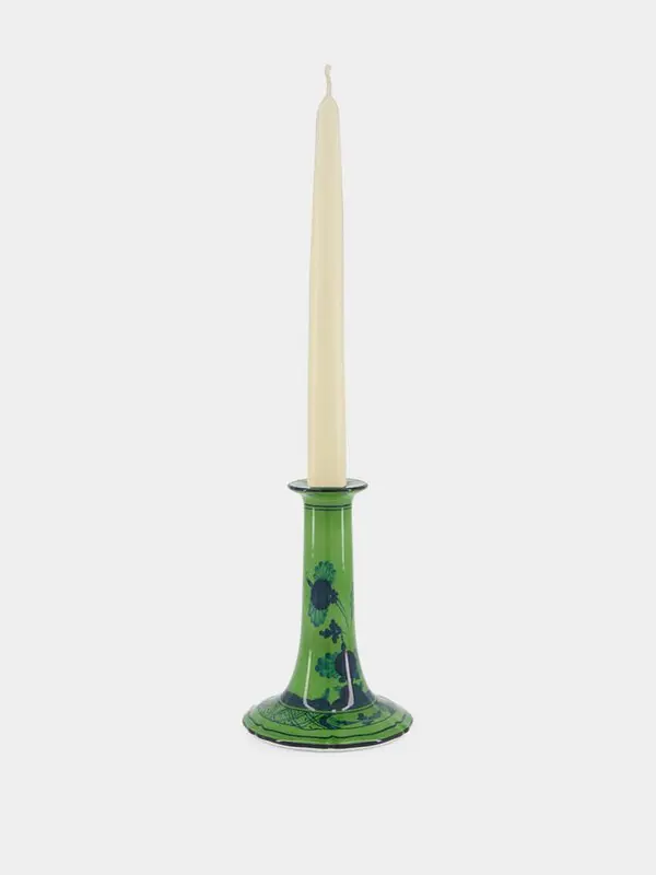 GINORI 1735 Oriente Italiano Candleholder - Green