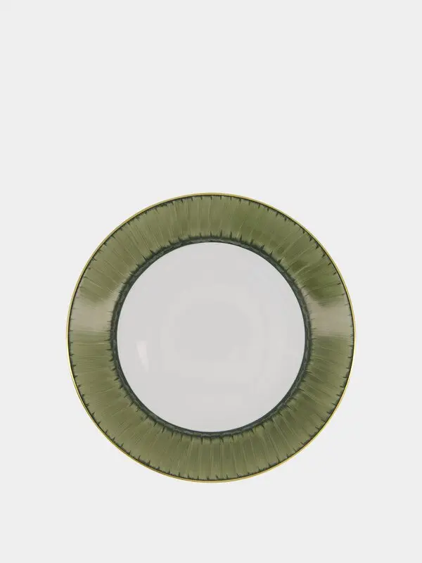 MARIE DAAGE Panache Coupe Salad/dessert Plate - Green