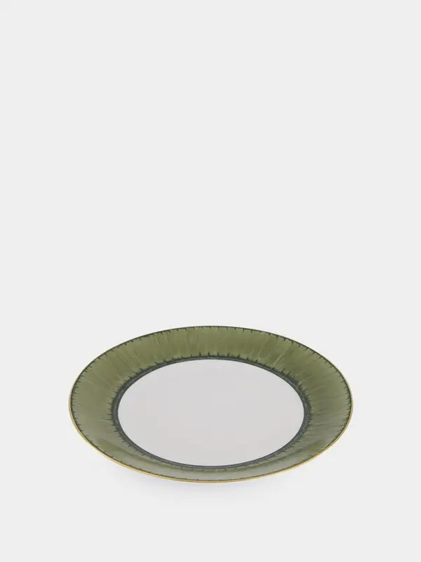 MARIE DAAGE Panache Coupe Salad/dessert Plate - Green