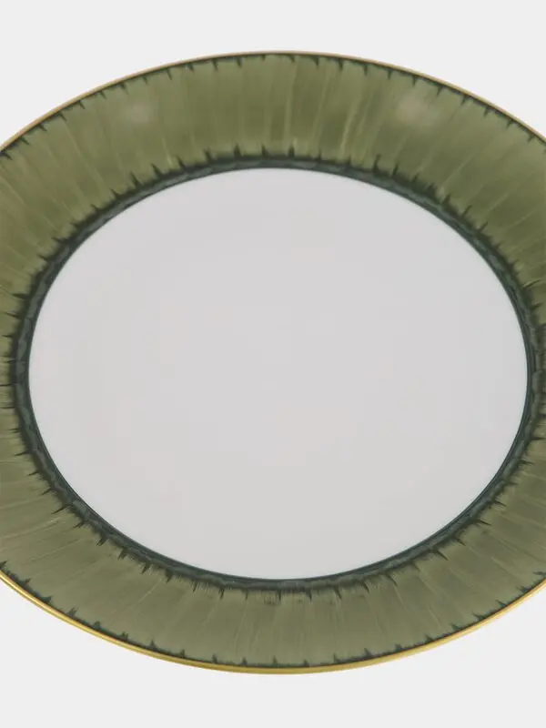 MARIE DAAGE Panache Coupe Salad/dessert Plate - Green