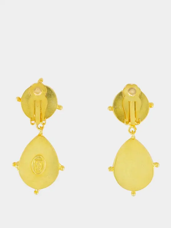 Sylvia Toledano Malachite Drop Earrings