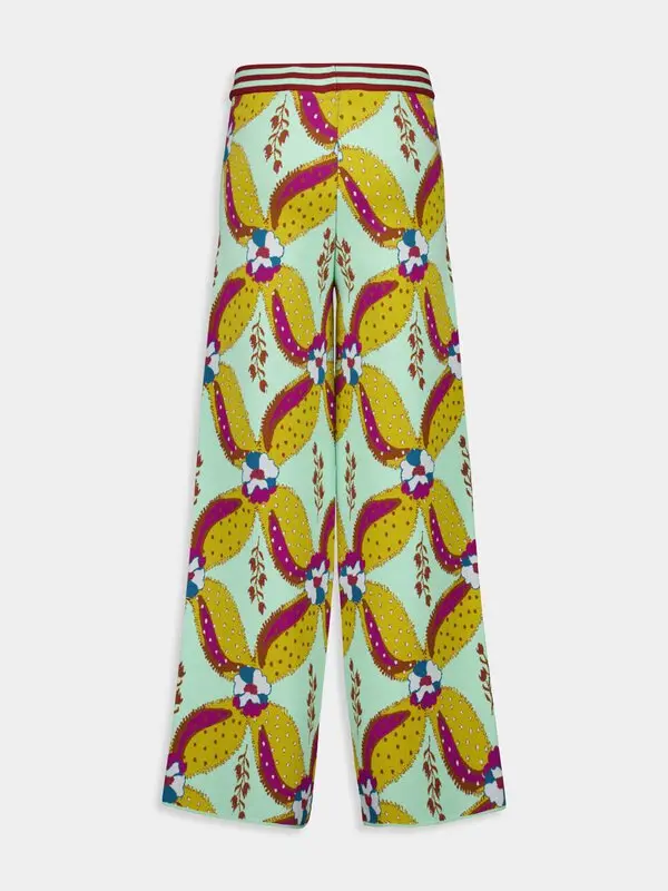 PAULA Aquageo Jacquard Wide-leg Pants